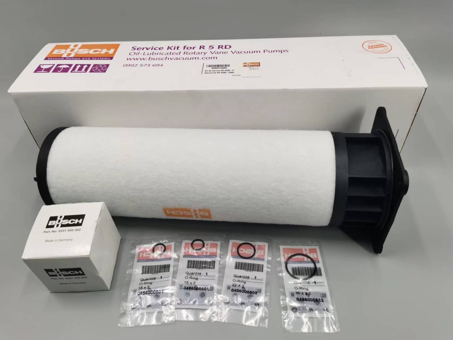 Bộ kit cho máy bơm Busch RD 0200 A-0360 A Busch 532571826 - Bơm hút ...